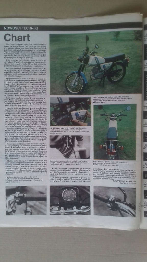 MOTOROWER CHART Pierwsza prezentacja / MOTOR 1988 - 10505200844 ...