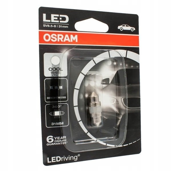 Żarówka LED OSRAM LEDriving C5W C10W 31mm 12V 1W - 12107668329 ... Żarówka LED OSRAM LEDriving C5W C10W 31mm 12V 1W - 12107668329 ...