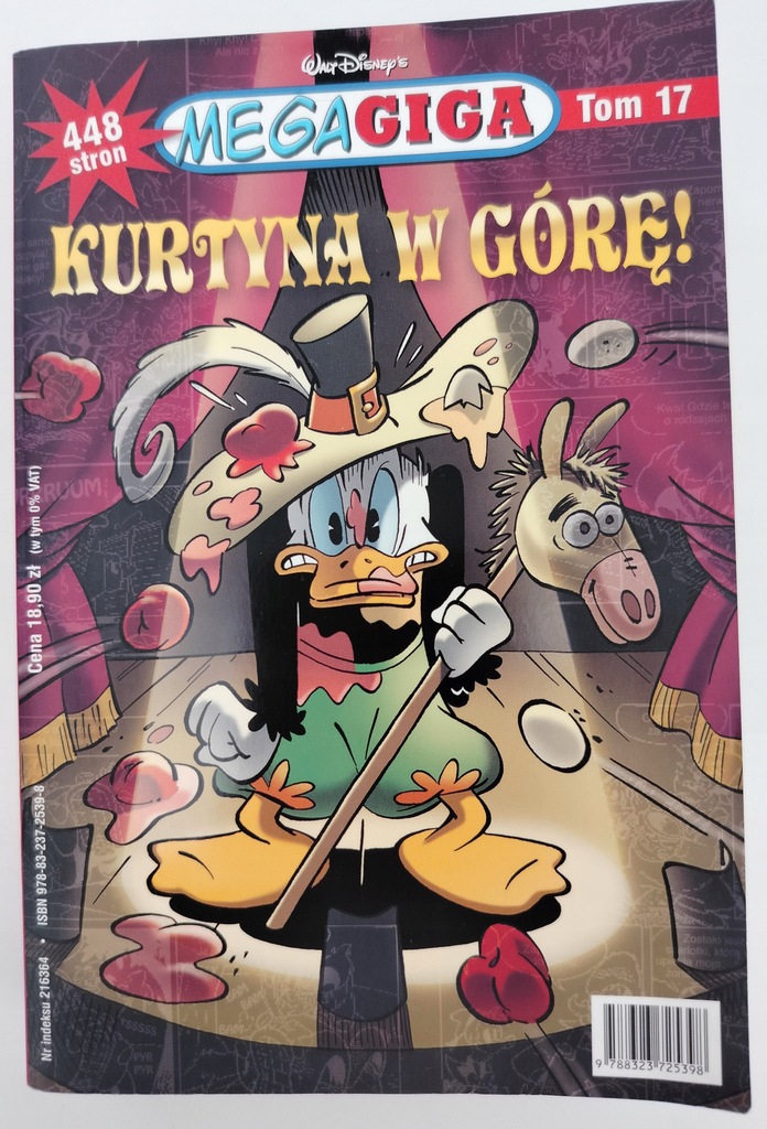 KURTYNA W GÓRĘ ! - MEGA GIGA tom 17 - KACZOR DONALD komiks ...