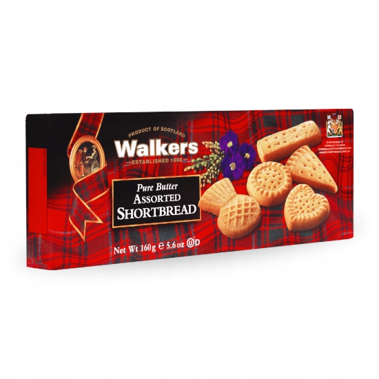 Walkers Assorted Shortbread kruche ciasteczka 160g - 12645142524 ...