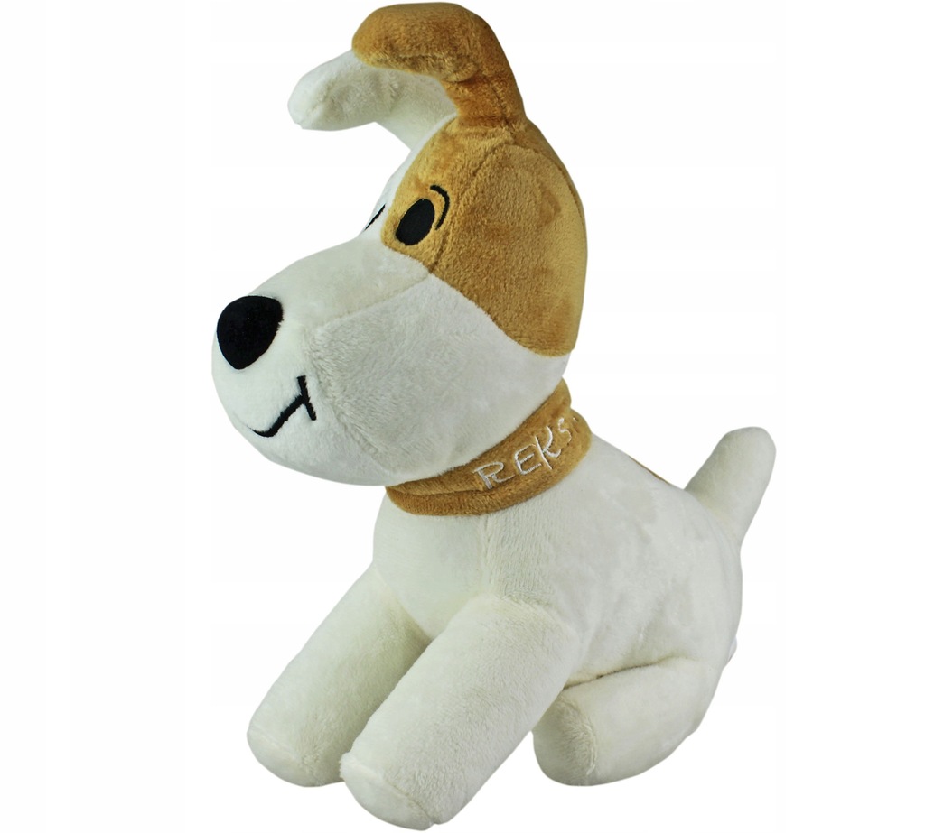 DUŻY REKSIO Piesek Siedzący Maskotka Pluszak 28cm - 10687780959 ...