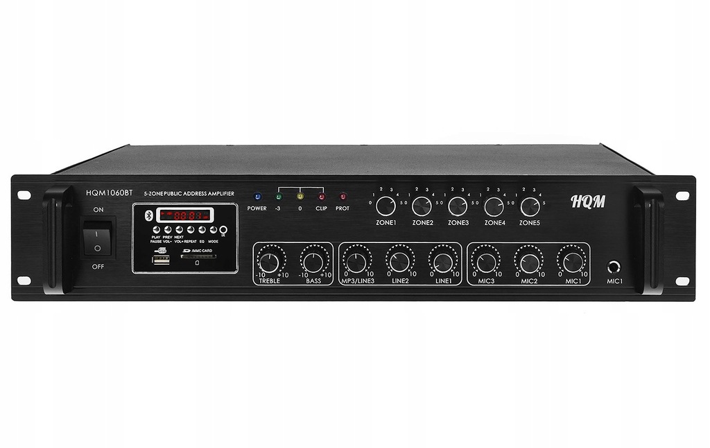 Wzmacniacz PA 60W tuner radiowy AM/FM 100V HQM - 13159453511 - oficjalne archiwum Allegro