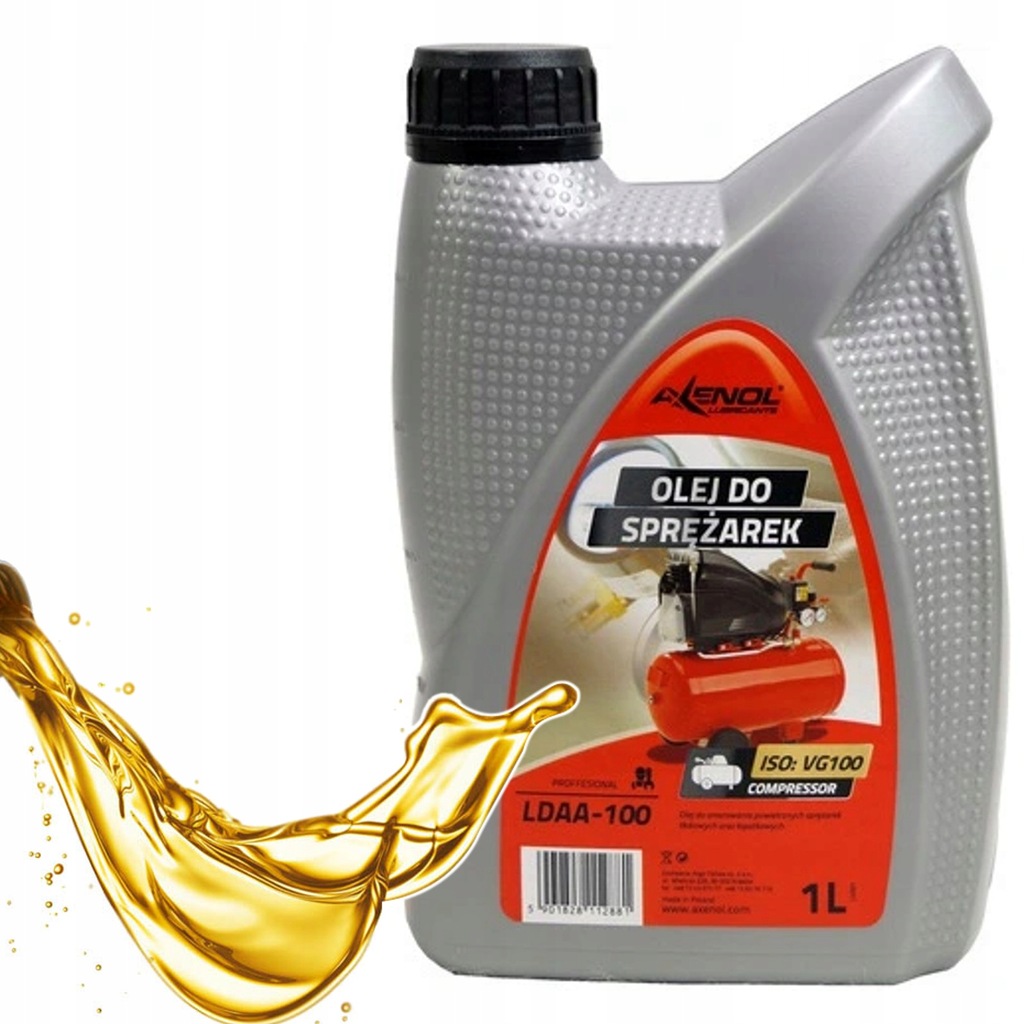 OLEJ SPRĘŻARKOWY DO KOMPRESORA L-DAA100 1L - 7832961263 - oficjalne archiwum Allegro