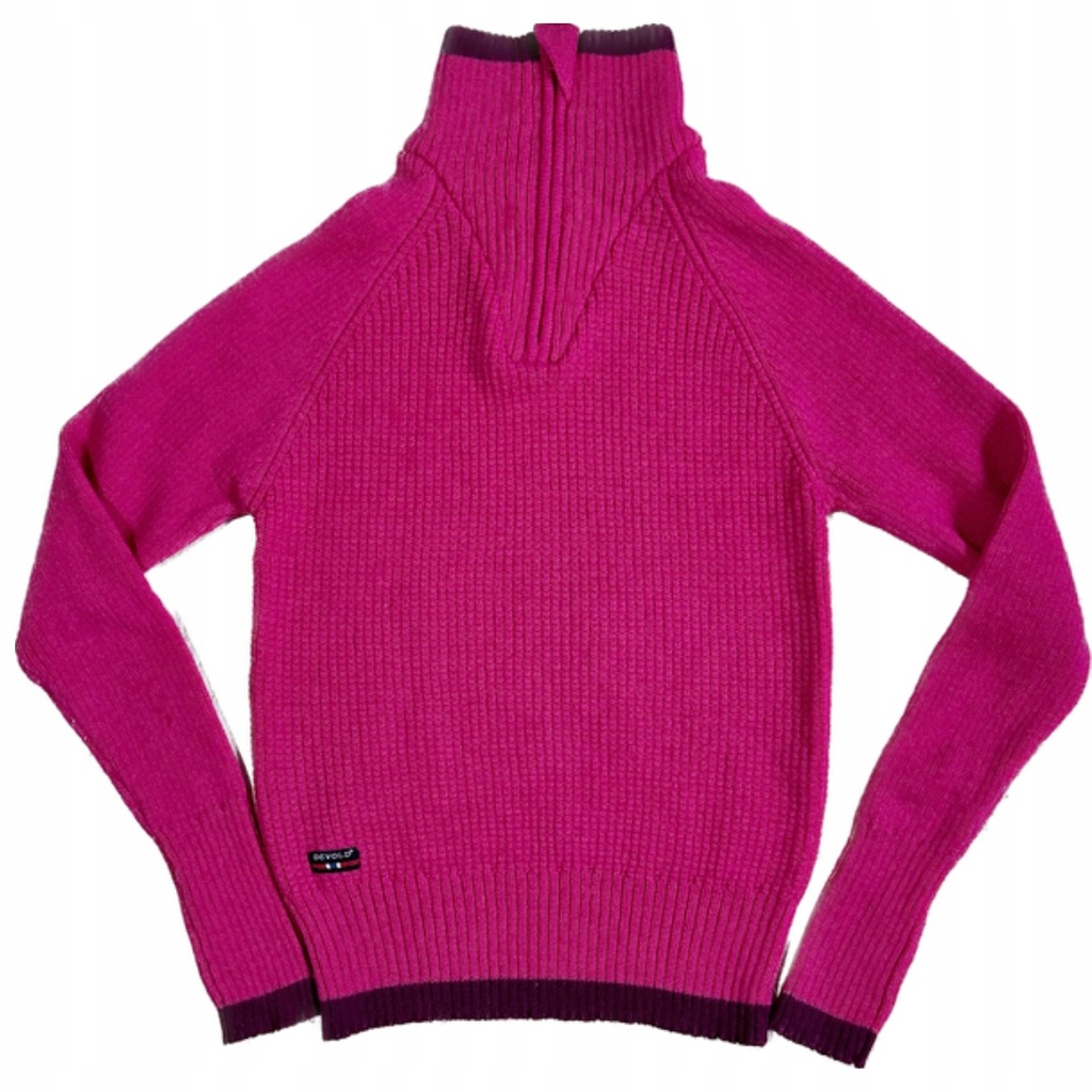 DEVOLD dziewczęcy sweter golf wełniany z wełny zimowy narciarski na ...