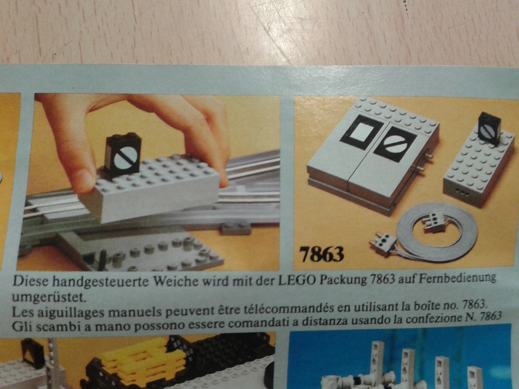 LEGO 7863 12V Zdalne sterowanie zwrotnicy 1983 - 7884411172 - oficjalne ...