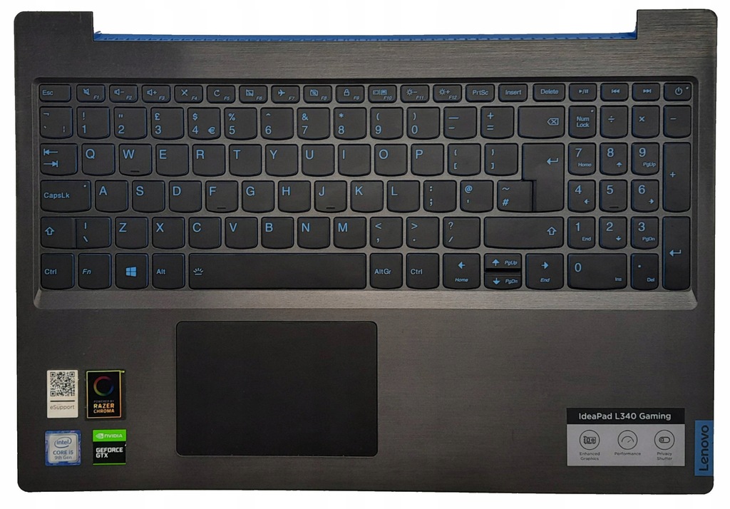 Palmrest Klawiatura Lenovo IdeaPad L340-15 LED UK - 12790981302 - oficjalne archiwum Allegro