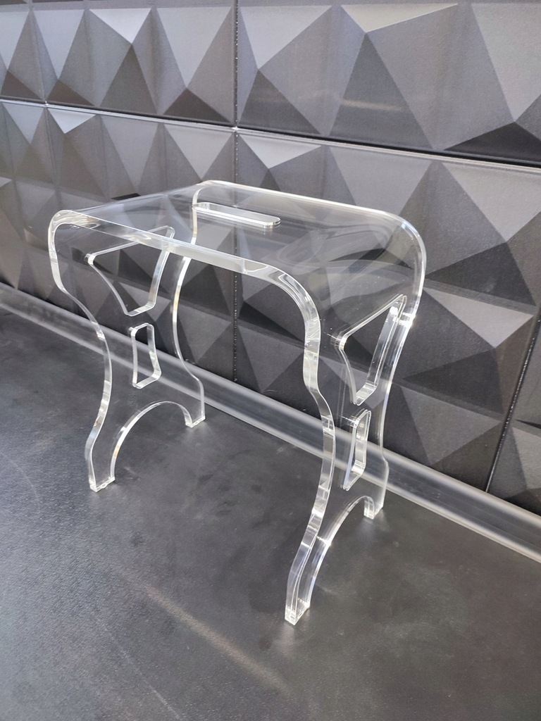 TABORET Latice 23cm bezbarwny stołek akryl plexi - 11740345960 ...
