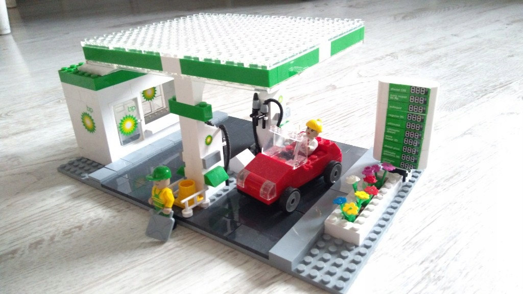 Klocki COBI stacja benzynowa BP jak LEGO - 7814163514 - oficjalne ...