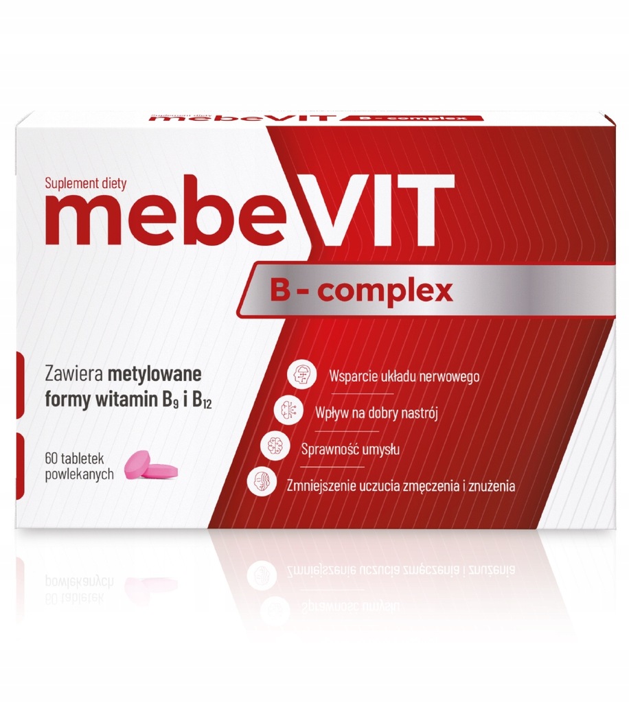 MebeVIT B-complex B12, B2, B6, B1,B5, B9, B3 60 - 12488941490 ...