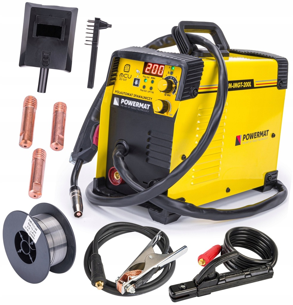 SPAWARKA MIGOMAT MIG MMA TIG 200A INWERTOROWY 3w1 - 12108613320 - oficjalne archiwum Allegro