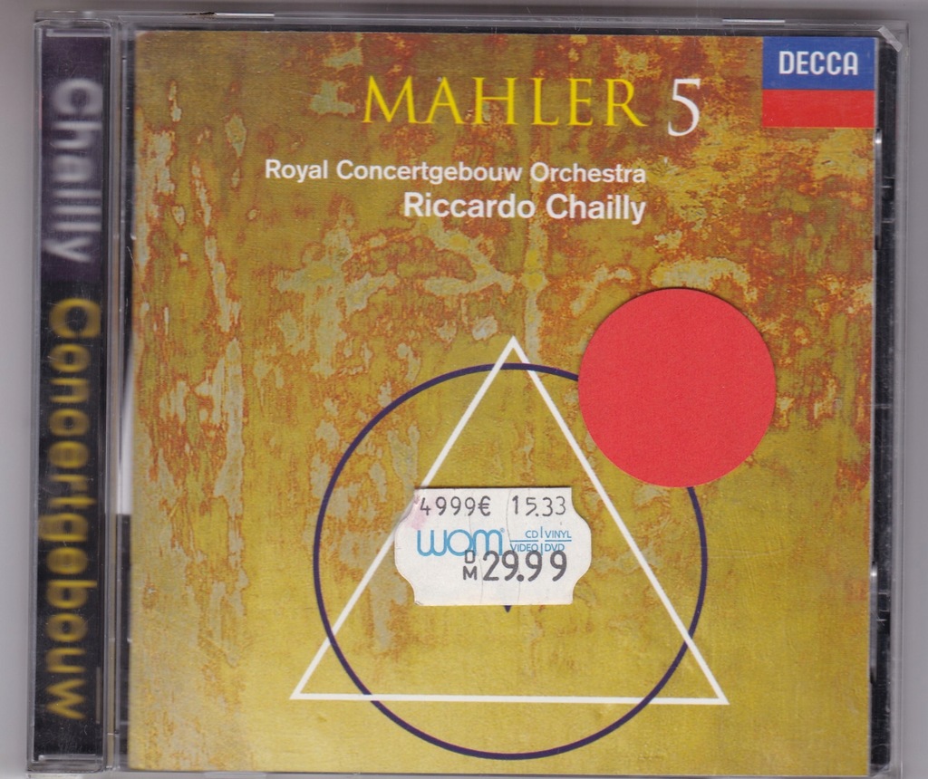 Mahler: Symphony No. 5 / Concertgebouw Chailly CD - 12244878308 ...