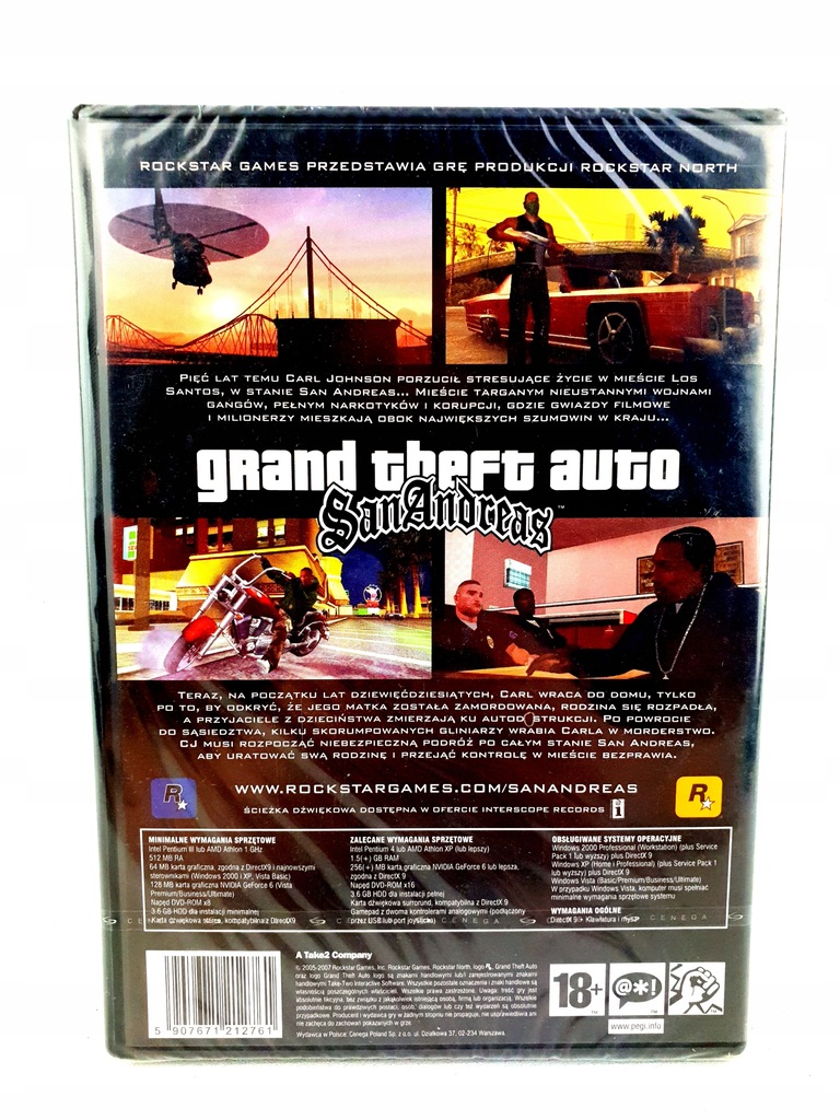 Купить GTA SAN ANDREAS GRAND THEFT AUTO SA PC ENG: отзывы, фото и ...