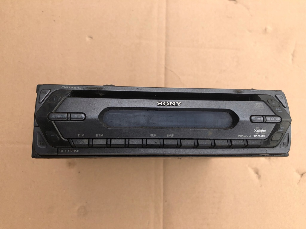 RADIO CD SONY CDX-S2050 XPLOAD 50WX4 100DB+ - 12641595044 - oficjalne archiwum Allegro