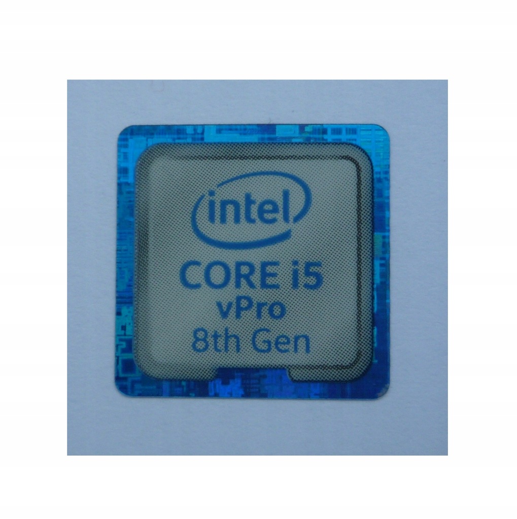 111b Naklejka Intel Core i5 vPro 8th Gen 18 x 18 m - 7588560268 ...
