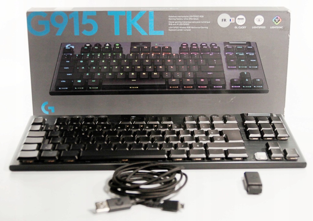 Купить Механическая клавиатура Logitech G915 TKL AZERTY FR: отзывы ...