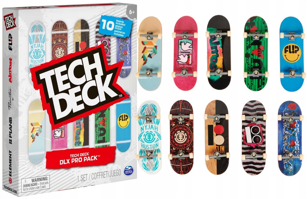TECH DECK DUŻY ZESTAW DESKOROLKI DESKI 10-PAK - 13181760618 - oficjalne ...