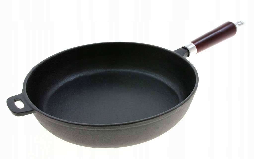 Купить ЧУГУННАЯ СКОВОРОДА 30см ТЯЖЕЛАЯ ГЛУБОКАЯ ГАЗОВАЯ ИНДУКЦИЯ ...
