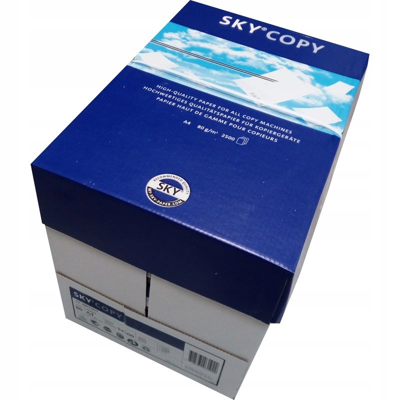 SKY COPY PAPIER KSERO A4 80g 5ryz=2500kartek - 7136041720 - oficjalne archiwum Allegro