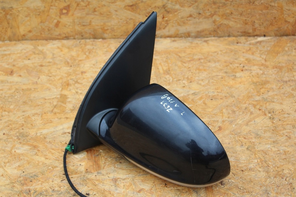 Lusterko lewe zewnętrzne VW GOLF V LC9Z czarne EUROPA - 15160264743 ...