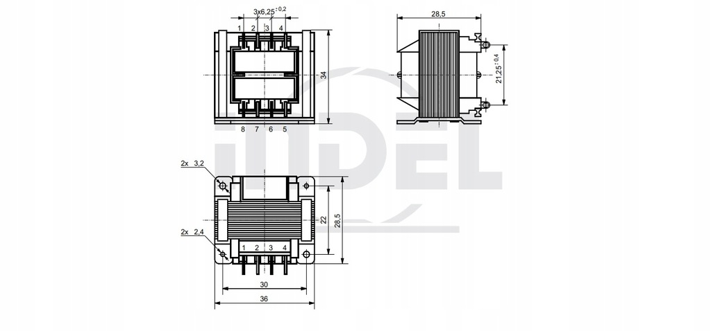 Transformator Indel TS2/46 - 13447462438 - oficjalne archiwum Allegro