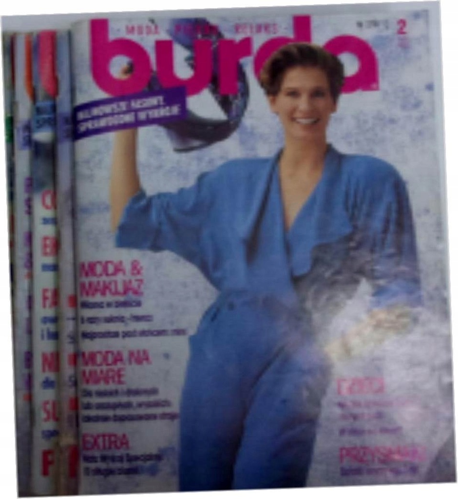 Burda nr 2,5,8,10,11 z 1991 roku + wykroje - 11946382674 - oficjalne archiwum Allegro