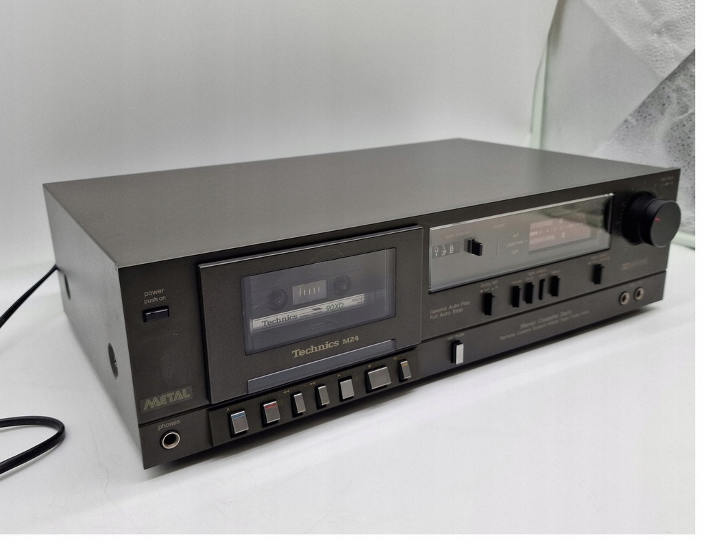 Technics RS-M24 MAGNETOFON KASETOWY DECK SPRAWNY ! - 13168562694 - oficjalne archiwum Allegro