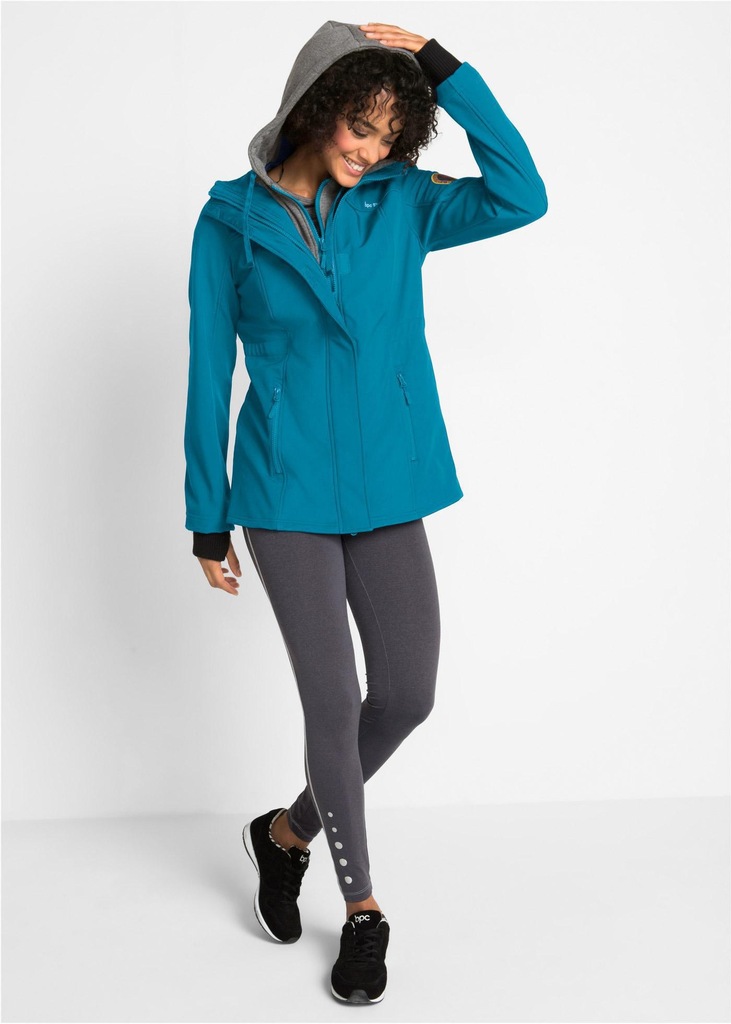 BPC NIEBIESKA KURTKA SOFTSHELL Z KAPTUREM 42 XL - 15134252154 - oficjalne archiwum Allegro