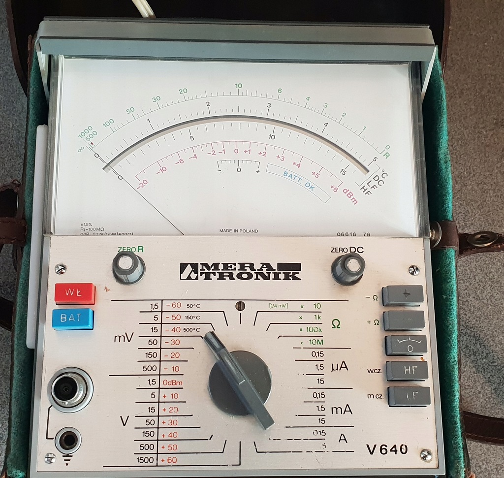 Meratronik V640 -Legendarny multimetr analogowy - 11965532238 ...
