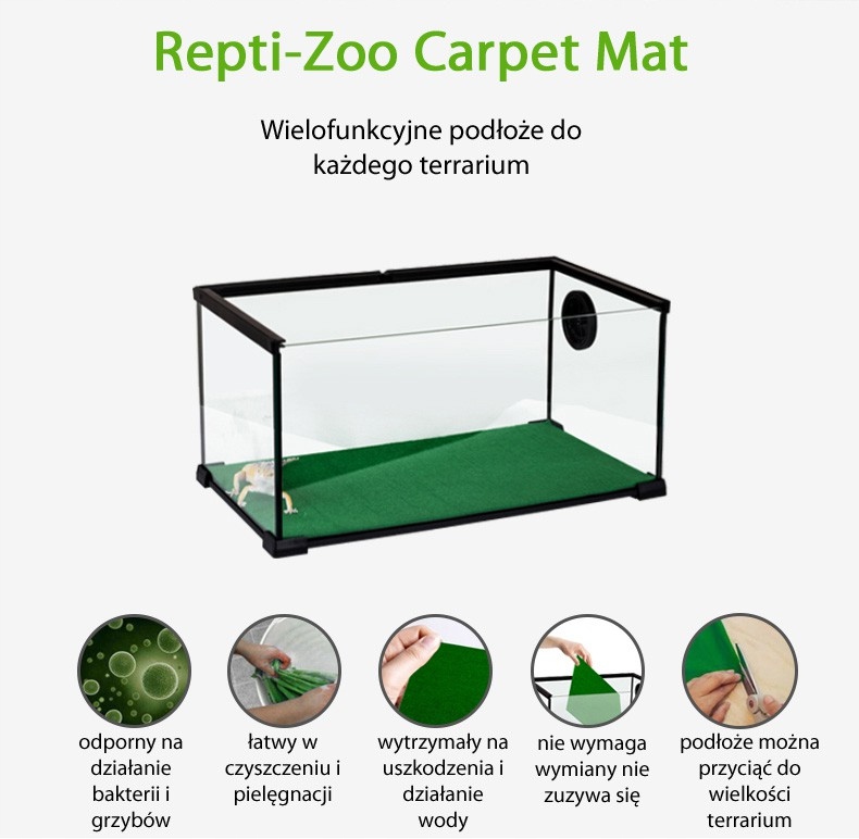 REPTI-ZOO CARPET MAT 45X45 - PODŁOŻE DO TERRARIUM - 7773861360 ...