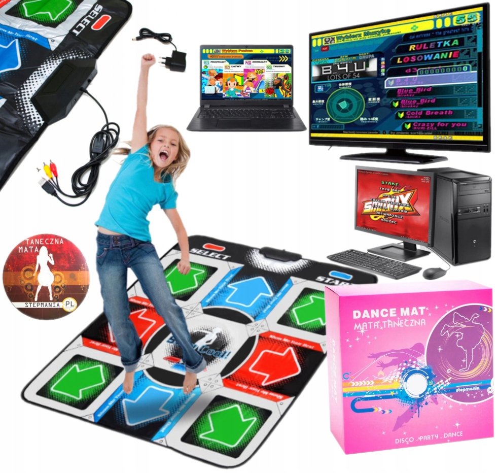 DANCE MATA TANECZNA DO TAŃCZENIA TAŃCA PC USB +GRA - 12648545797 ...