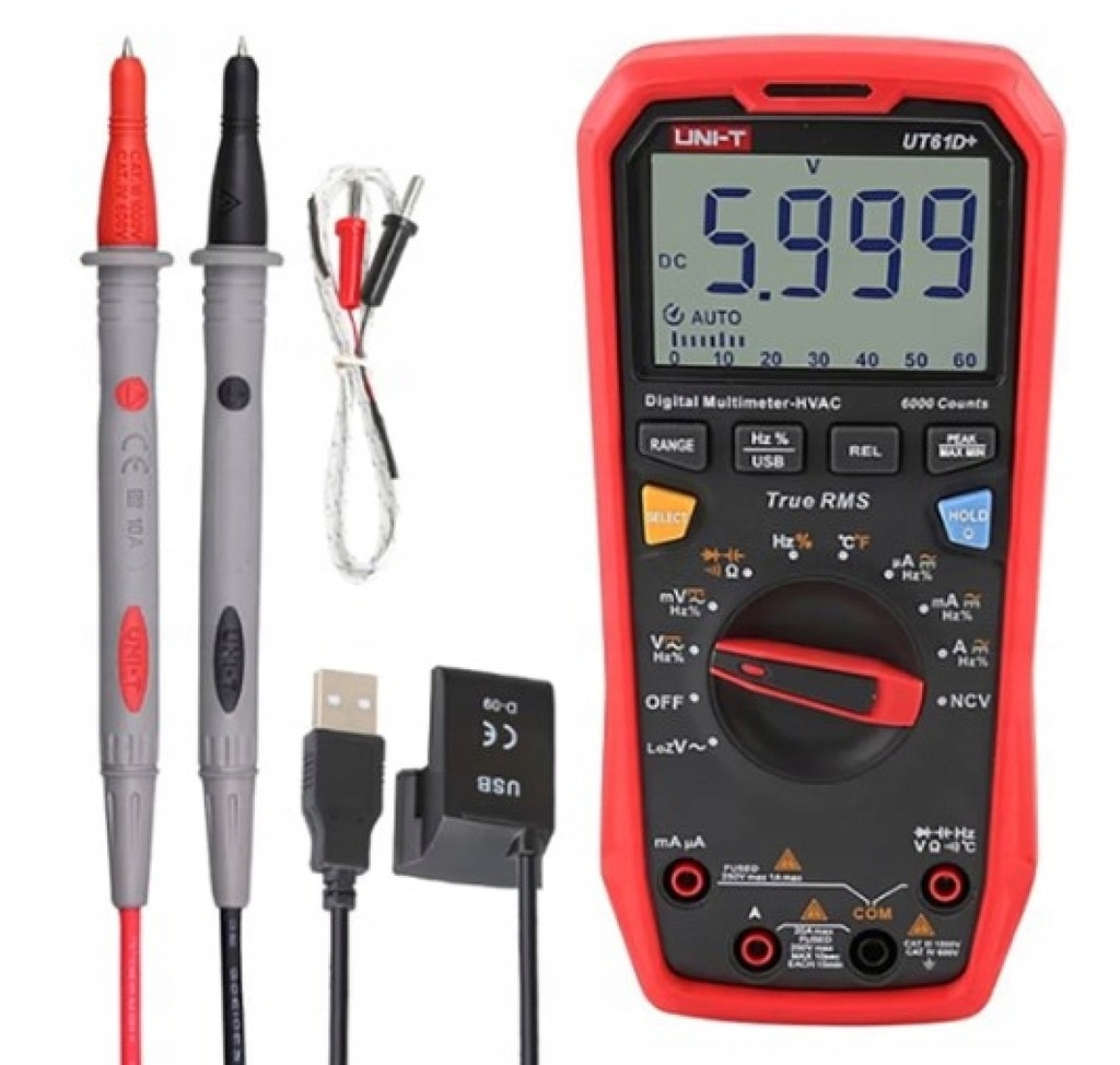 Multimetr cyfrowy UNI T UT61D - 14629821156 - oficjalne archiwum Allegro