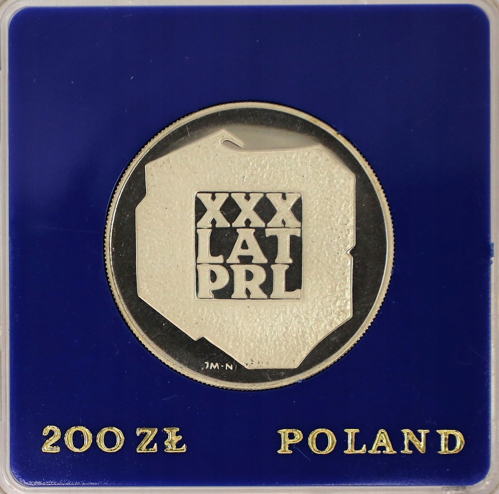 200 zł 1974 XXX lat PRL mapka - 13792398958 - oficjalne archiwum Allegro