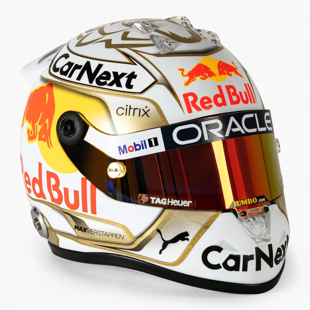 RED BULL Mini Kask Racing Max Verstappen 1:2 2022 - 12597281897 ...