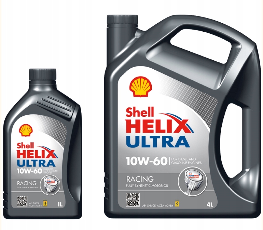 Olej Shell Helix Ultra Racing 10W60 4L+1L - 12705605889 - oficjalne ...