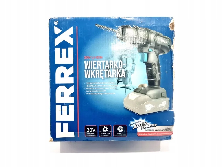 WKRĘTARKA FERREX 20V LI-ON BEZ AKU + PUD - 12611519495 - oficjalne ...
