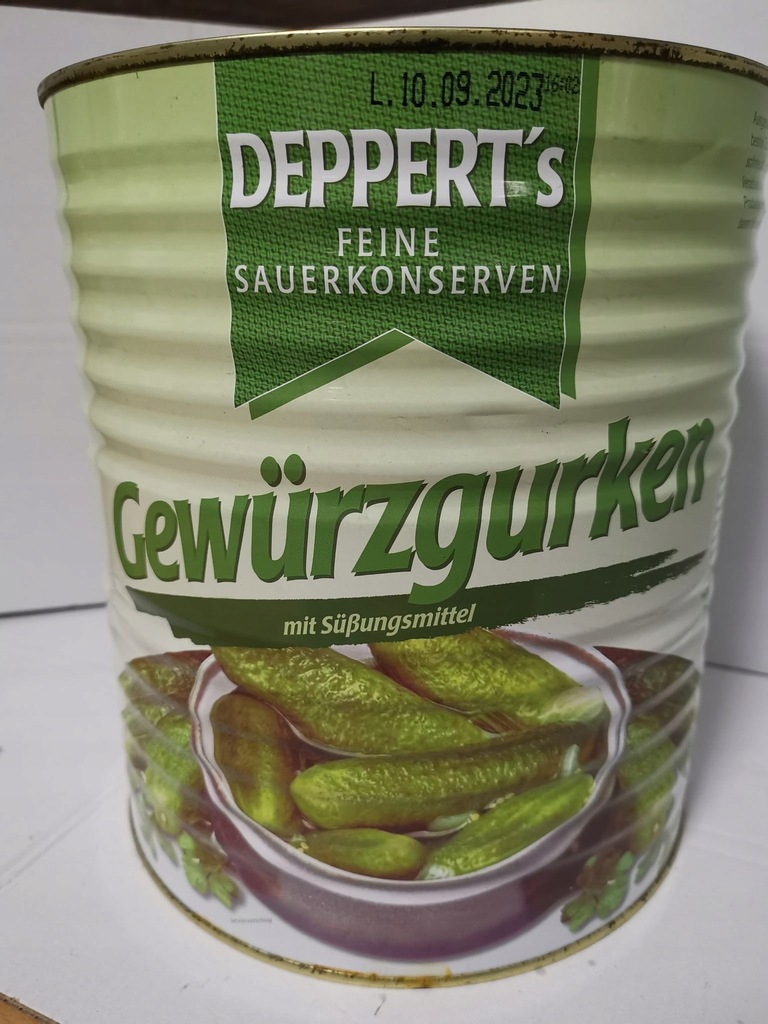 Ogórki konserwowe puszka 5600 /9700g Deppert`s - 12054876214 ...