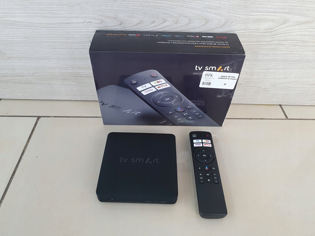 DEKODER SMART TV BOX 4K DV8519 komplet igła! - 12571983014 - oficjalne ...