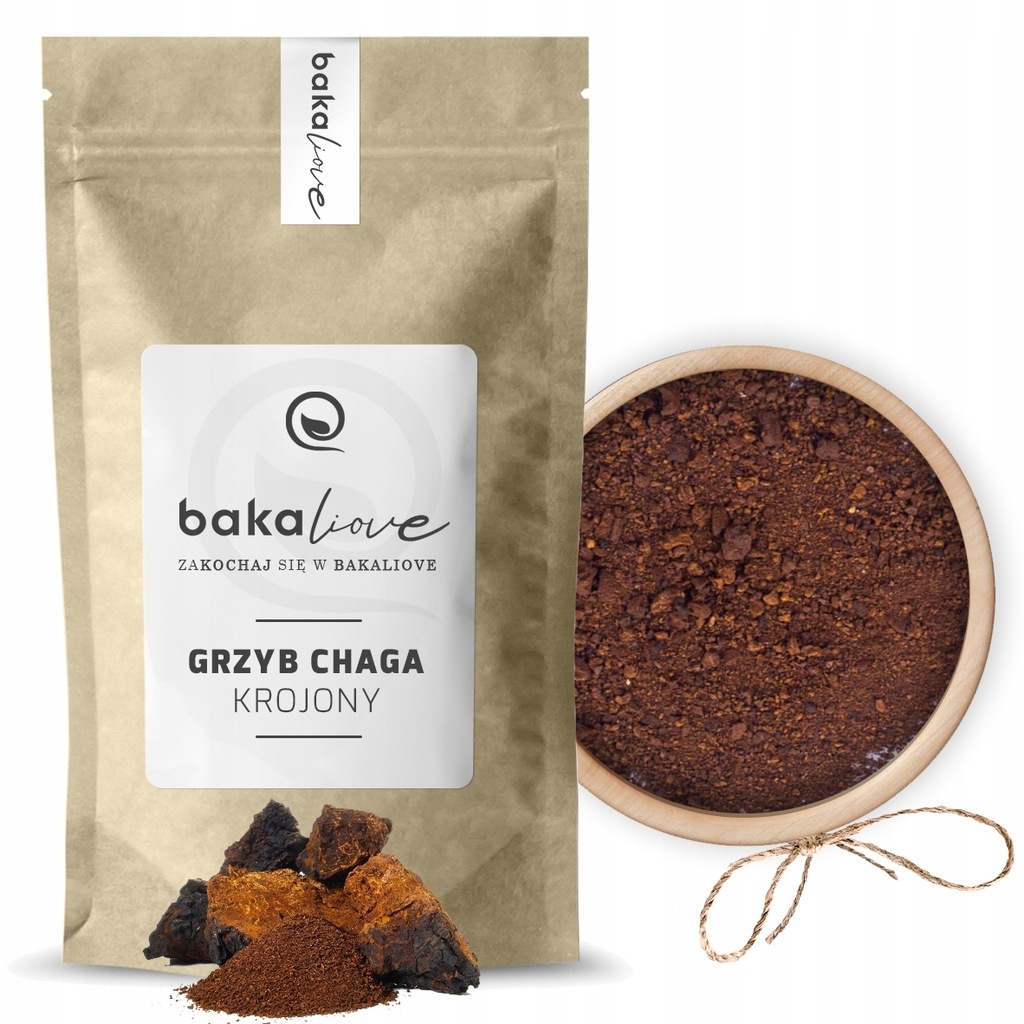 Grzyb Chaga krojony suszony na napar herbata 100g - 12791222482 ...