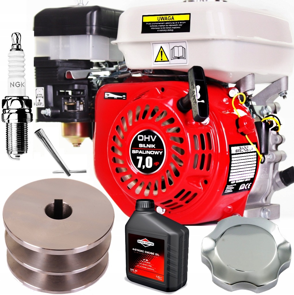 SILNIK SPALINOWY RIPPER GX160 7KM OHV 20MM +OLEJ - 8306239615 - oficjalne archiwum Allegro