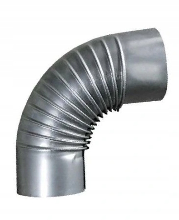 KOLANO KOLANKO rura komina PIECOWE KOMINOWE 120MM 12cm - 14745076717 - oficjalne archiwum Allegro