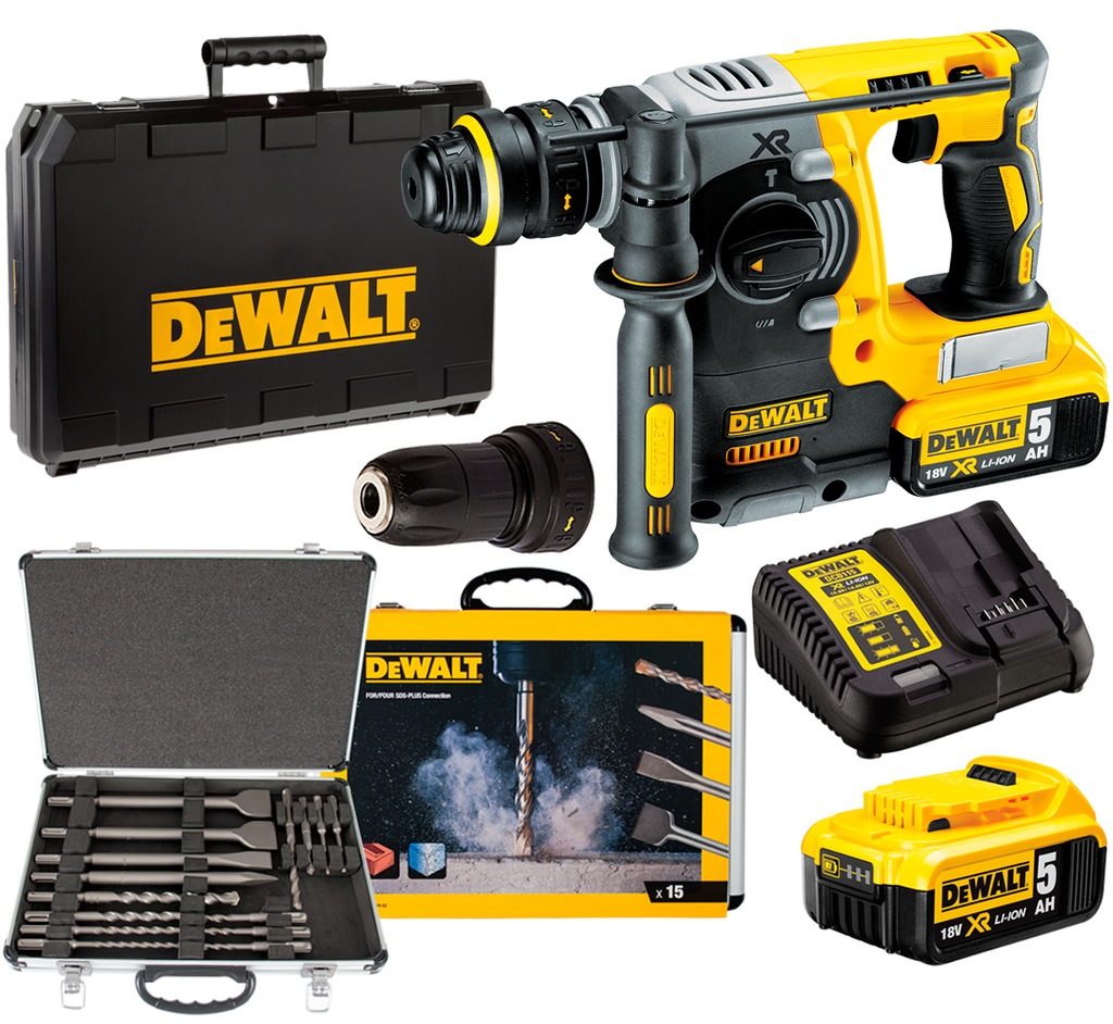 DeWalt DCH274P2 młotowiertarka 18V SDS+ 15części - 7359426807 ...