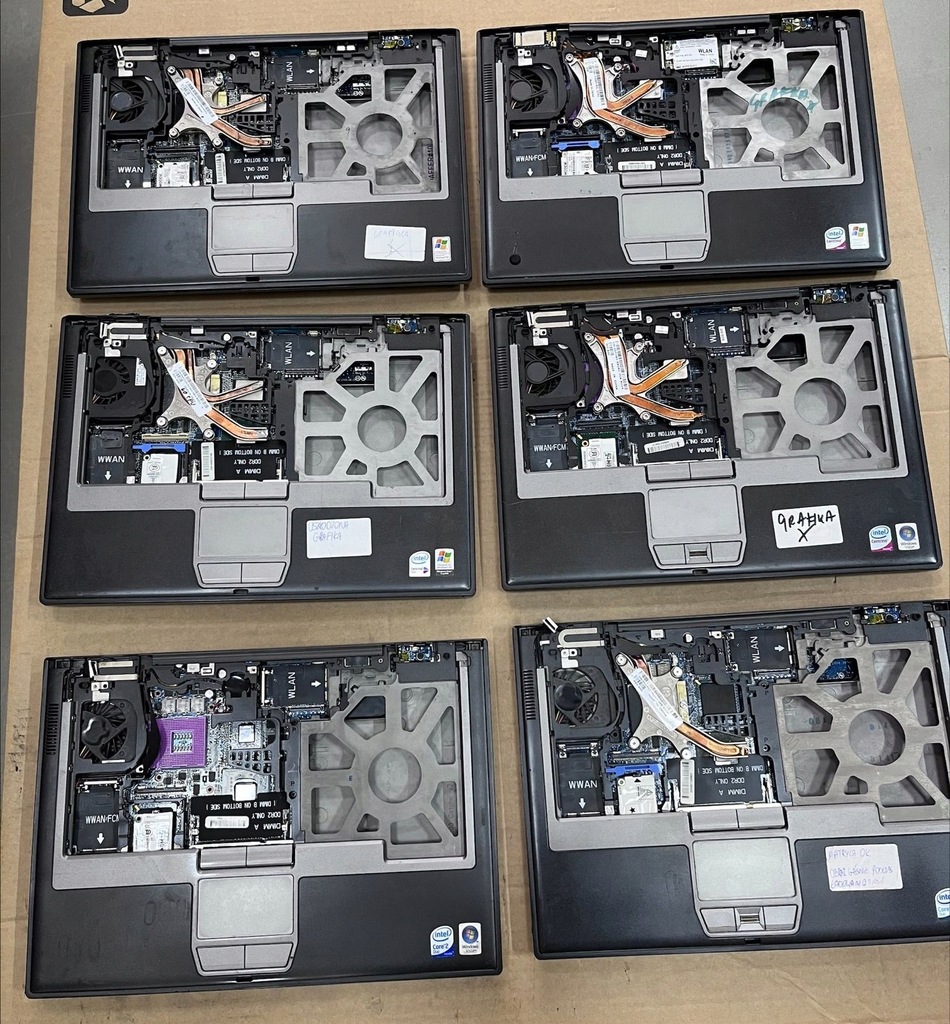 Dell D620 D630 Zestaw 6 laptopów na części uszk. - 12615371280 - oficjalne archiwum Allegro