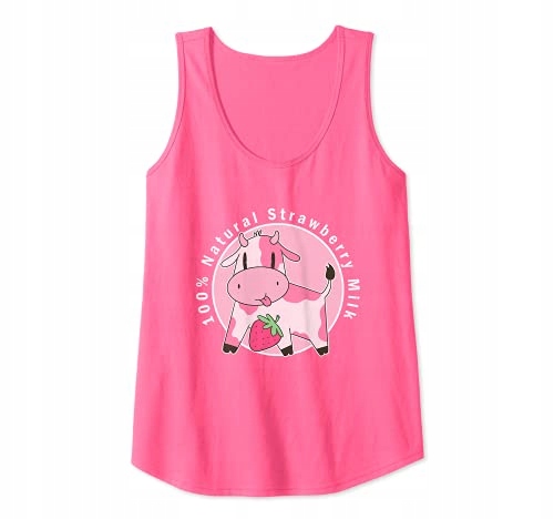 Kawaii Cute Pink Cow Strawberry Milk Girl Tank To 12401500034 Oficjalne Archiwum Allegro