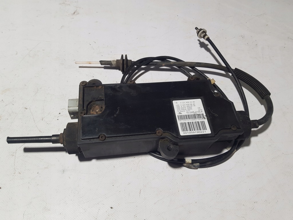 MERCEDES W221 SILNIK MECHANIZM STEROWANIA HAMULCA RĘCZNEGO 2214302249 ...