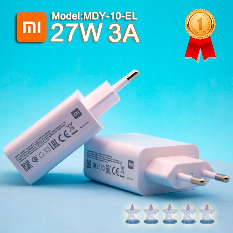 Oryginalna szybka ładowarka Xiaomi 27W ue QC4.0 - 12709897407 - oficjalne archiwum Allegro
