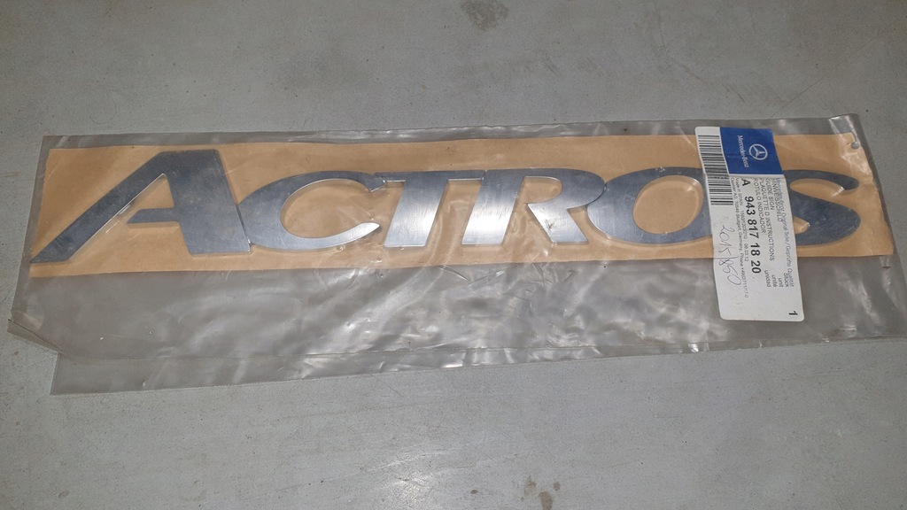 ACTROS MP3 EMBLEMAT NAPIS ZNACZEK MASKI ATRAPY - 13122172164 ...