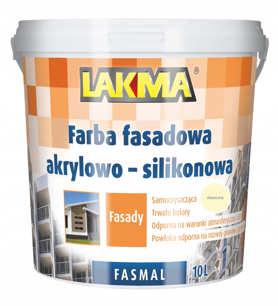 OUTLET LAKMA farba fasadowa elewacyjna słonecz. 10 - 13684051392 - oficjalne archiwum Allegro