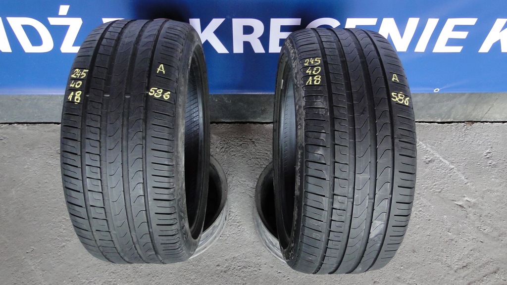 OPONY PIRELLI CINTURATO P7 245/40/18 NR: A586 - 12161322409 - oficjalne archiwum Allegro