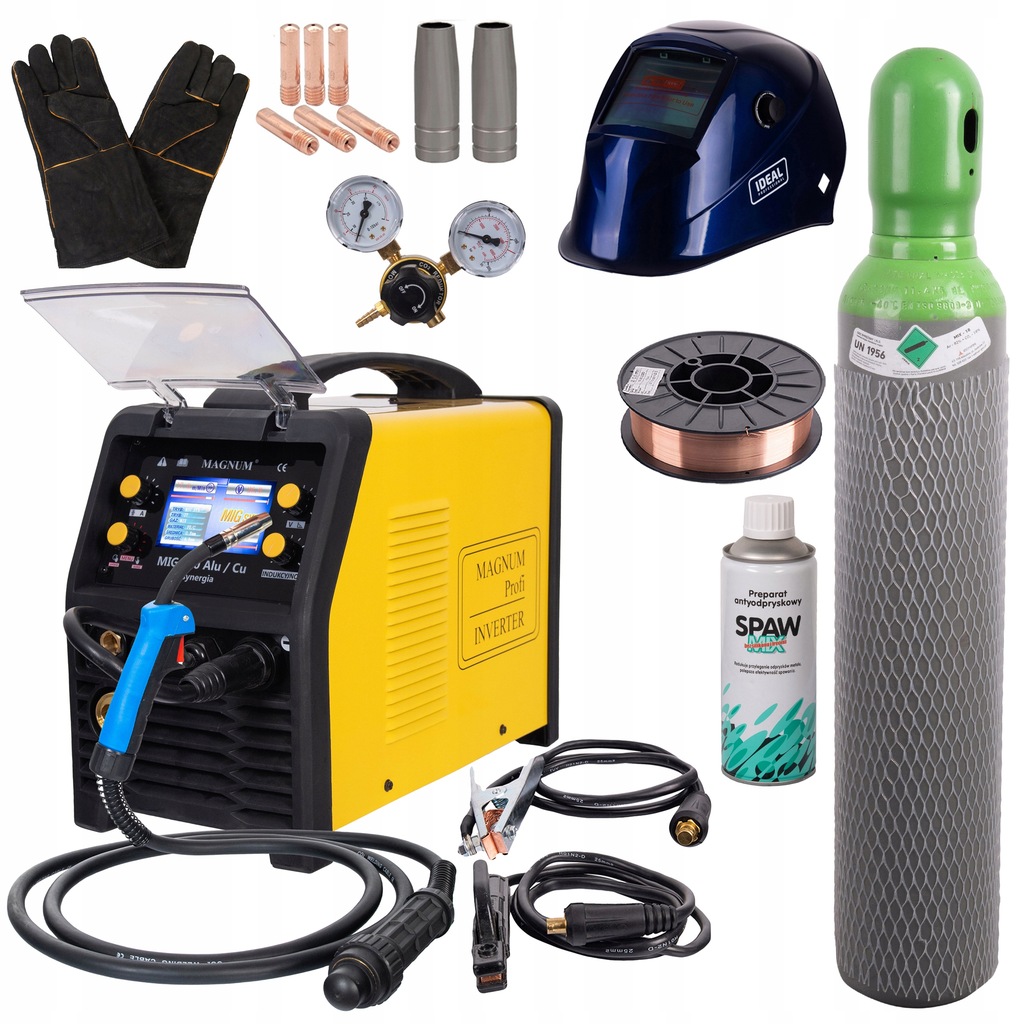 Spawarka INWERTOROWA MIGOMAT MAGNUM MIG 220 ALU/CU - 9977059816 - oficjalne archiwum Allegro