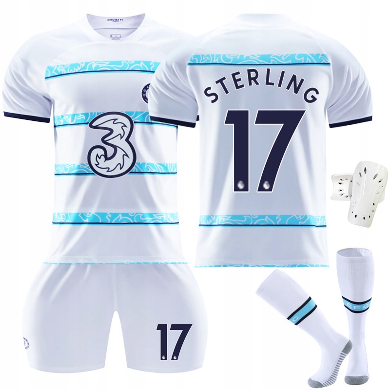 22/23 Chelsea F.C. STERLING NR17 Strój Piłkarski - 13433196219 ...